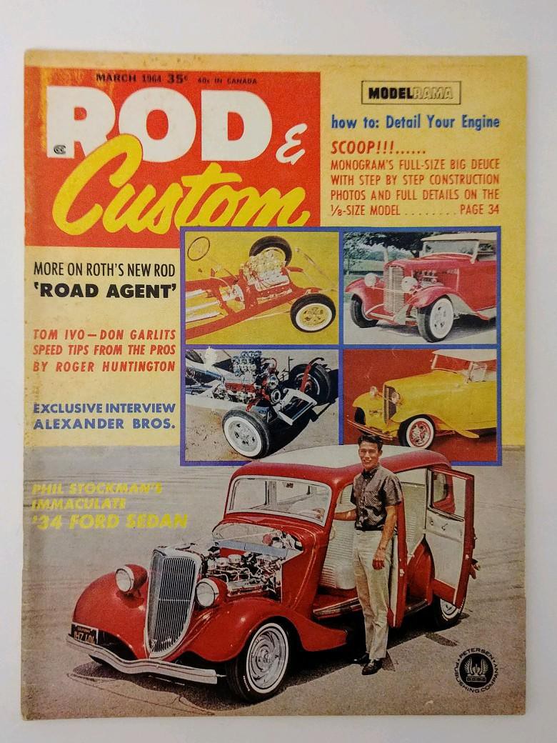 Photo: ROD & CUSTOM MARCH 1964 FEATURING ROTH'S ROAD AGENT | THE ROTH ...