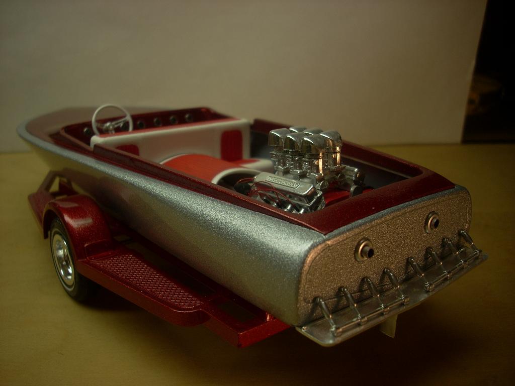 Photo: AMT Ski boat | AMT Rayson Craft HULL Ski-Drag Boat w/trailer ...