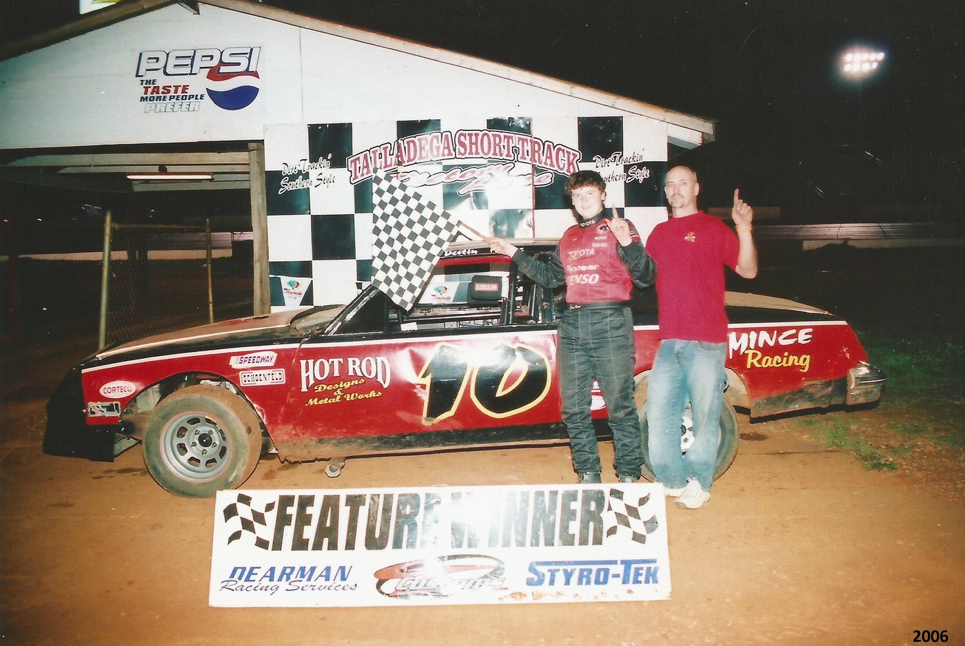 Photo: 2006 1st win | Gene Mince Collection album | ALABAMA AUTO RACING ...