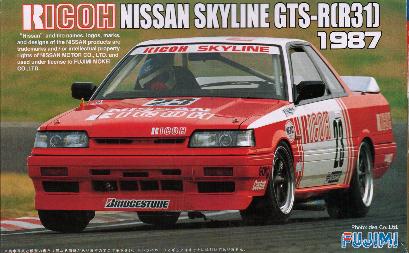 Photo: RICOH NISSAN SKYLINE GTS-R(R31) 1987 FUJIMI Box top | FUJIMI Ricoh Nissan Skyline GTS-R ...
