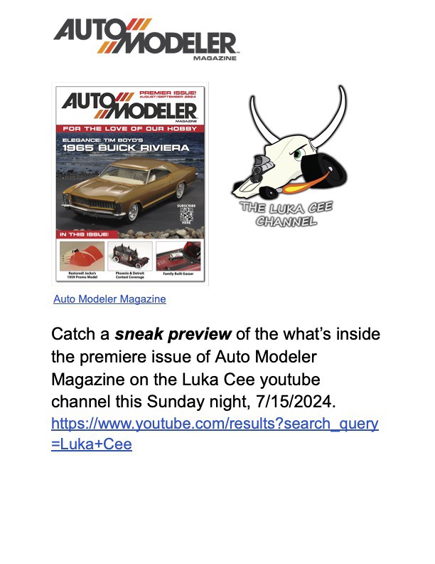 Photo: JPEGAuto Modeler Magazine Primier Issue Sneak Preview | Flyer ...