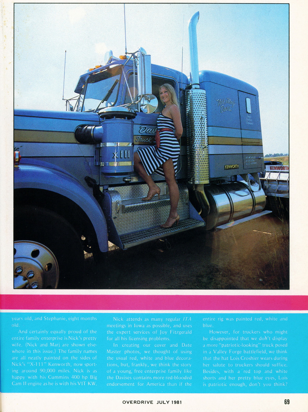 Photo: July 1981 Cover Story 1 | 07 Overdrive Magazine July 1981 album ...