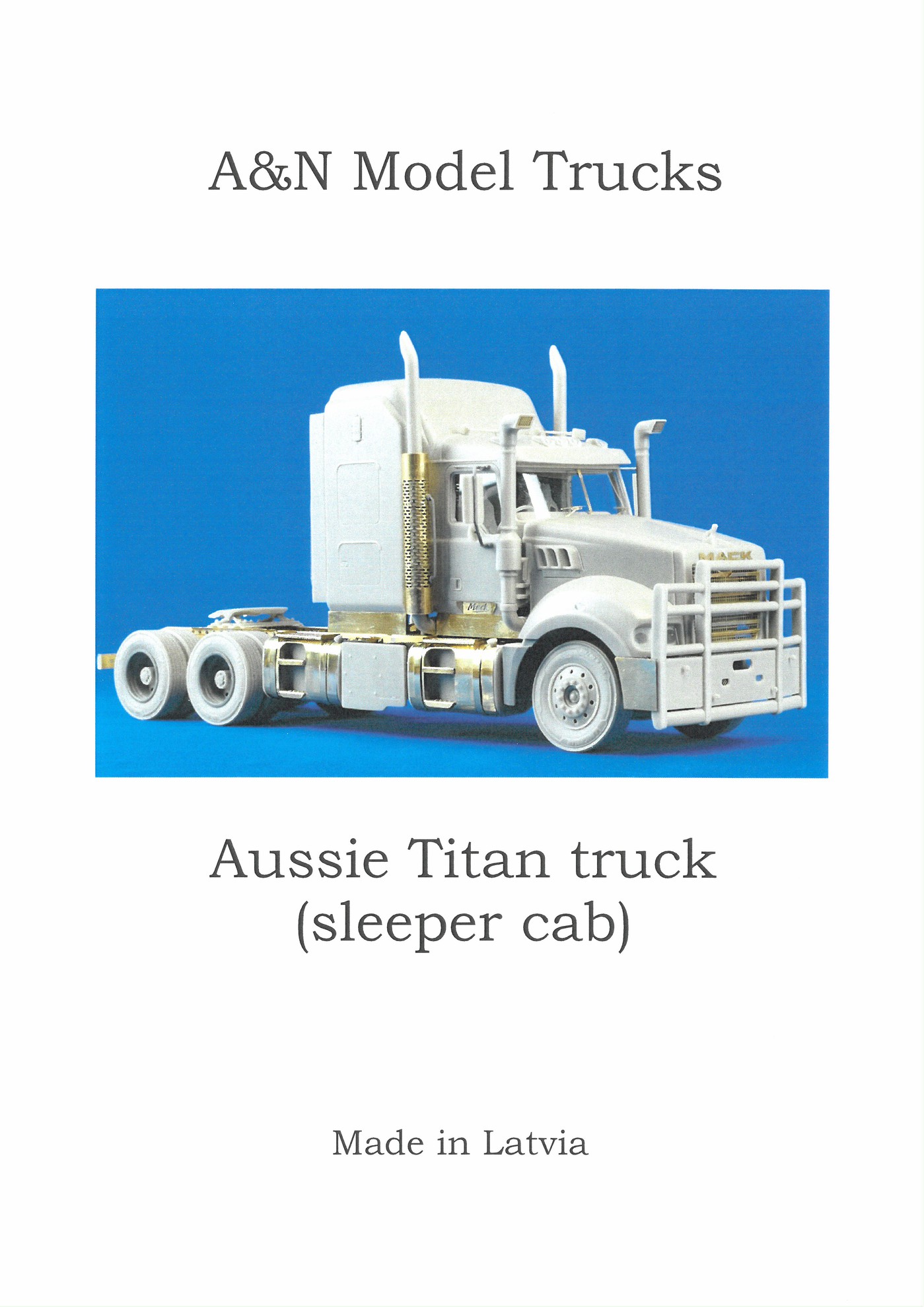 Photo: Mack Titan sleeper-cab 01 | Aussie Titan Truck (Sleeper Cab) (1: ...