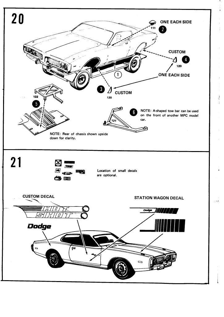 Photo: 74DodgeChargerPage6 | MPC '74 Charger Customizing Kit # album ...
