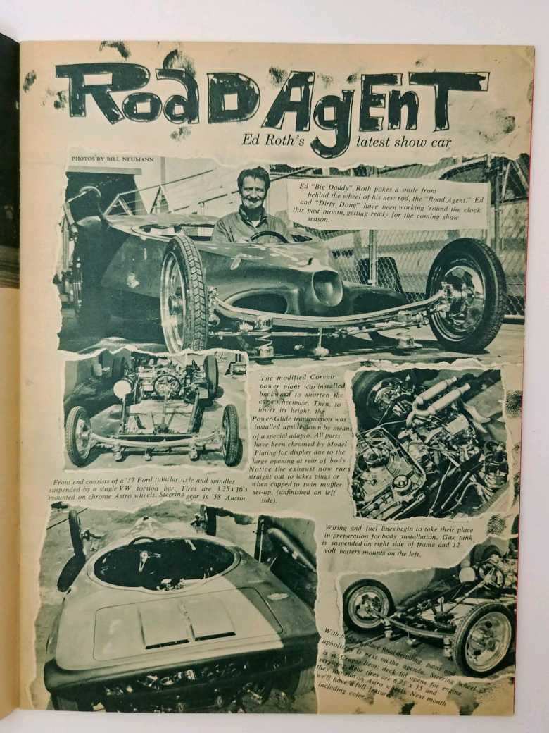 Photo: ROD & CUSTOM MARCH 1964 FEATURING ROTH'S "LATEST SHOW CAR" ROAD ...