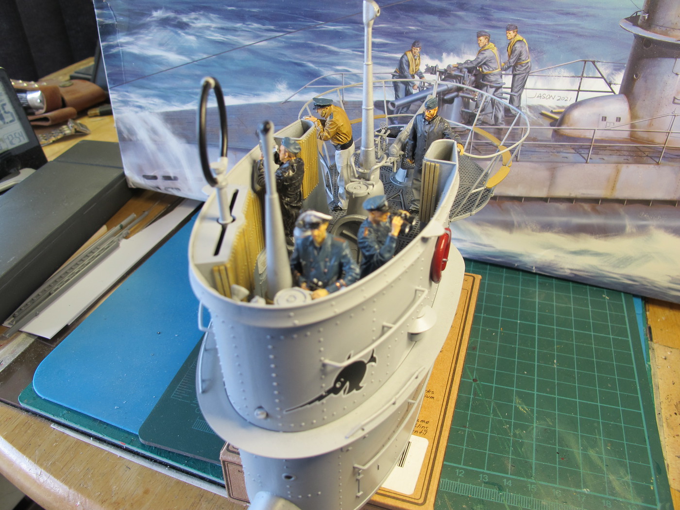 Photo: IMG 2981 | U-Boat DKM Type VII-C Conning Tower in 1/35 scale by ...