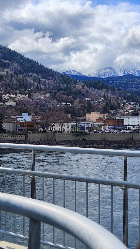 View of City of Trail, British Columbia,Canada with Monashee Mountains ...